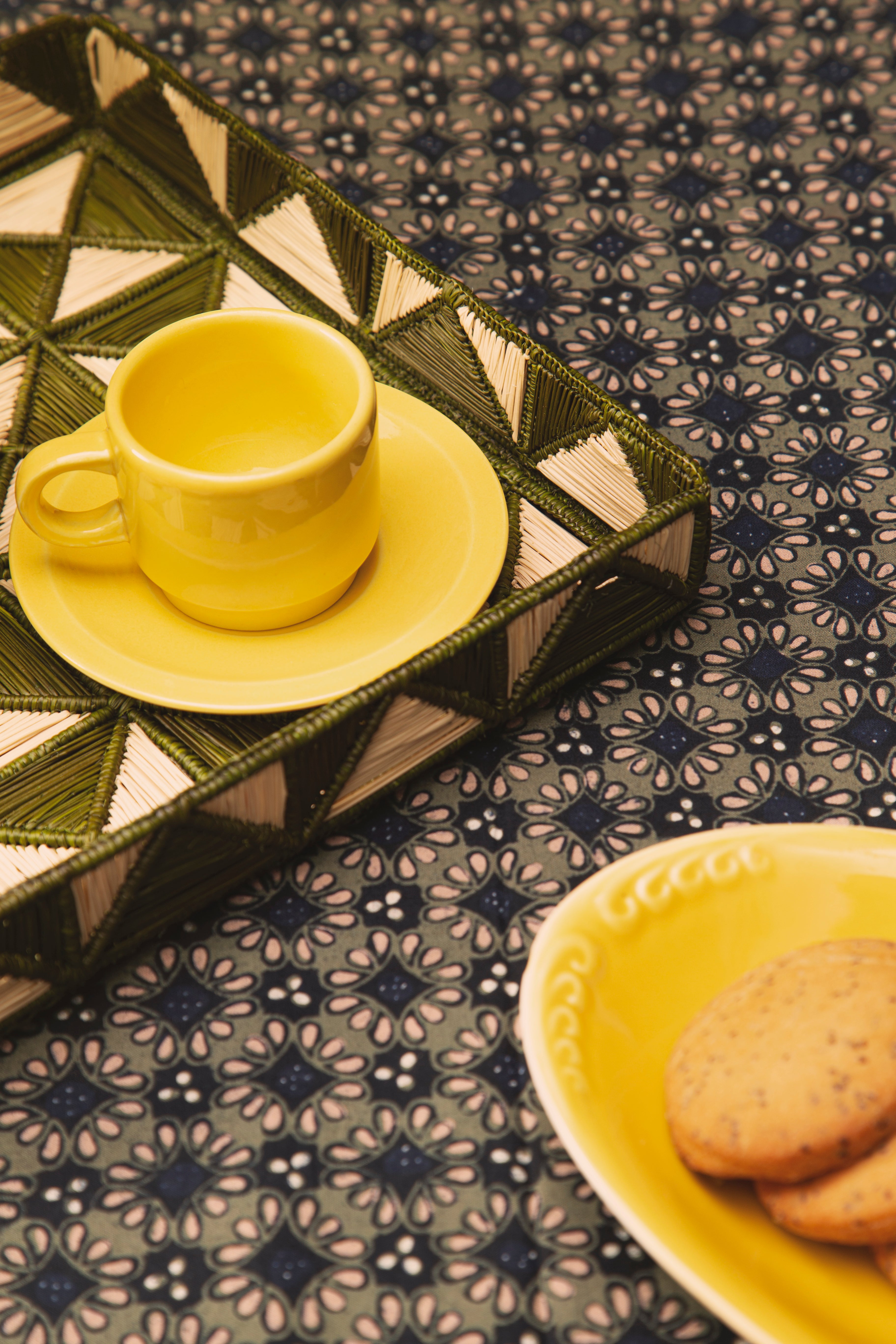 Malla Large Square Tray – Magnetic Midnight